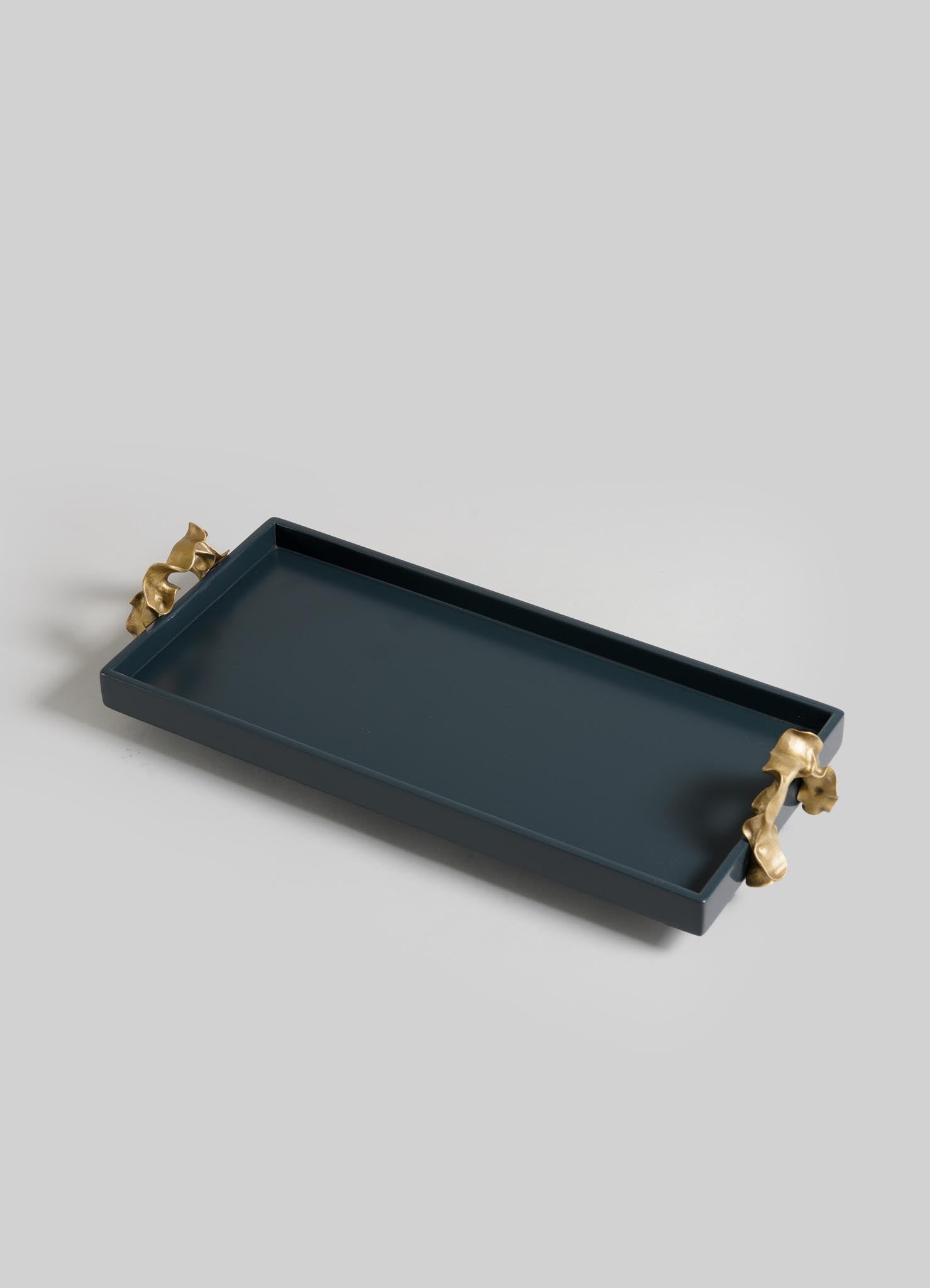 Saffron Dark Blue Vanity Tray – Viya